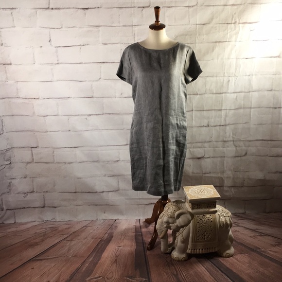 Theory | Dresses | Theory Structed Twill Linen Midi Dress | Poshmark